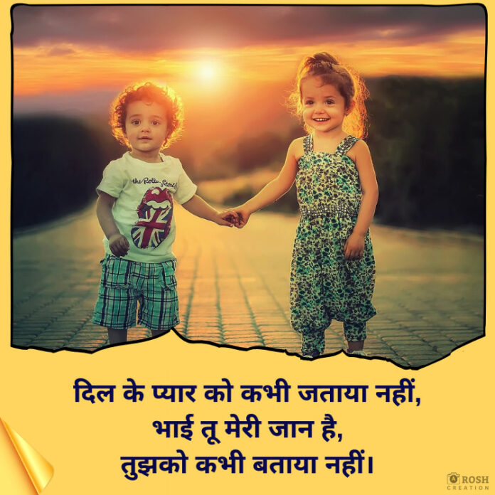 Brother Shayari in hindi | Bhai pr Shayari | Brother status 2 line